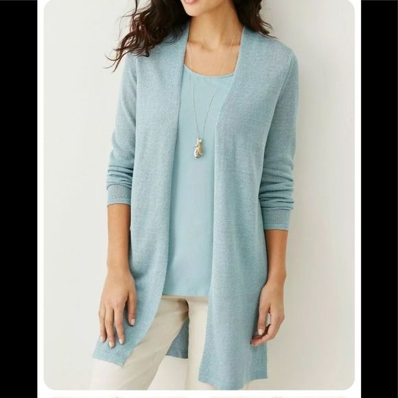 J. Jill | Sweaters | J Jillmint Color Light Cardigan With Pockets ...